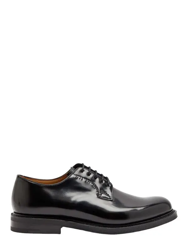Church's Shannon 2.0 Glossed Leather Derby Shoes - Black