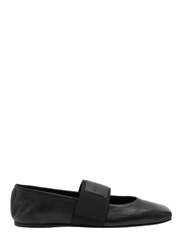 Givenchy Logo-appliquéd Leather Ballet Flats - Black
