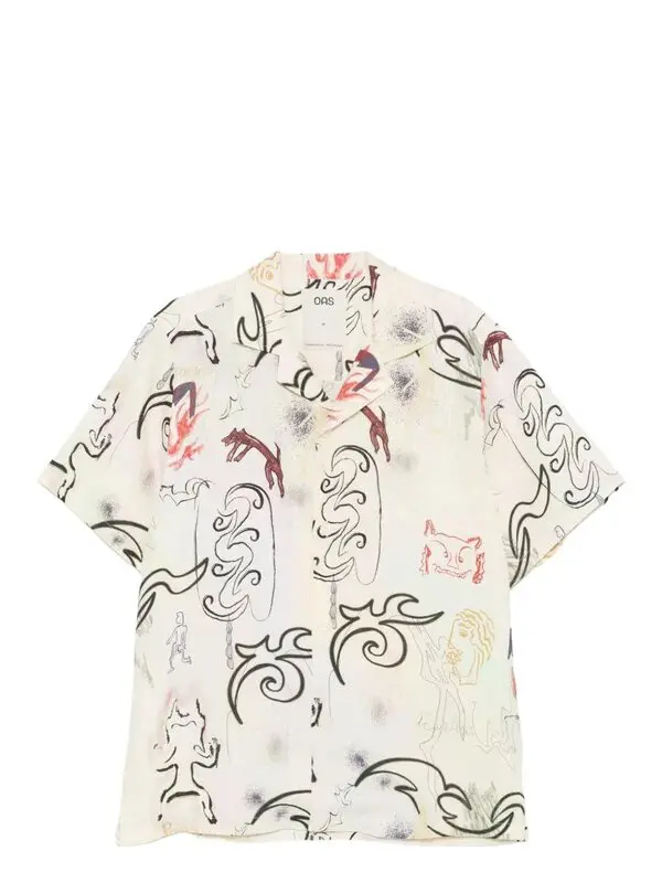 OAS Company Paradox Cuba Graphic-print Shirt - Neutrals