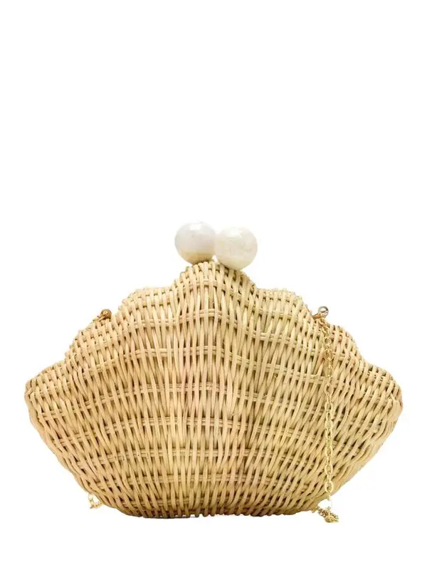 Poolside Mini Shell Clutch - Neutrals