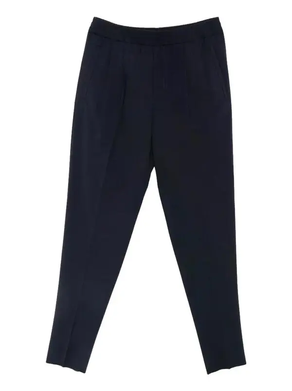 Zegna Pleated Elasticated-waist Trousers - Blue