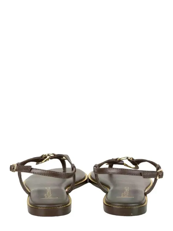 SPAZIO CORRIDONI 1 Gold-tone Hardware Sandals - Brown