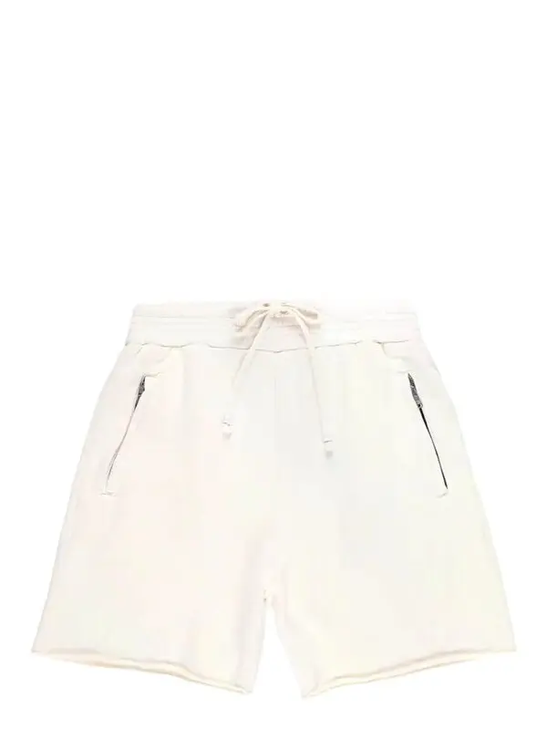 LES TIEN Raw Hem Shorts - White