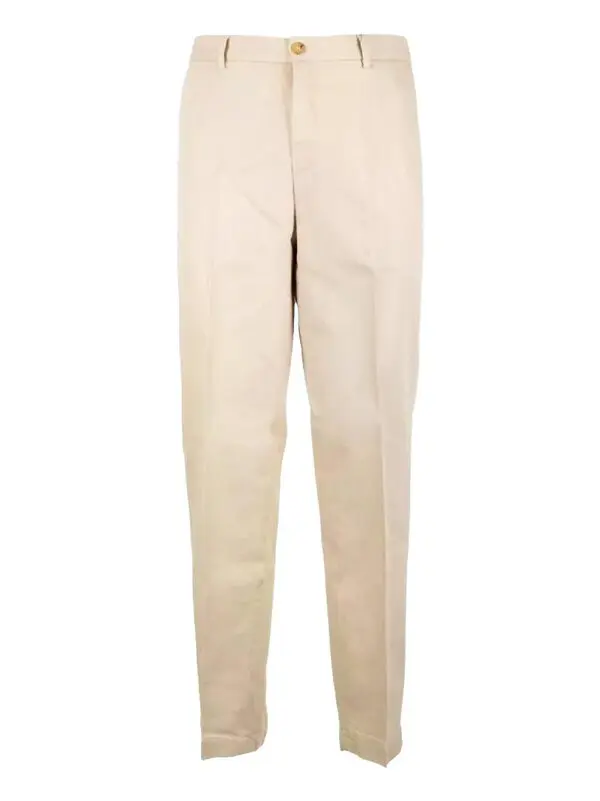 Seventy Pressed-crease Straight-leg Trousers - Neutrals
