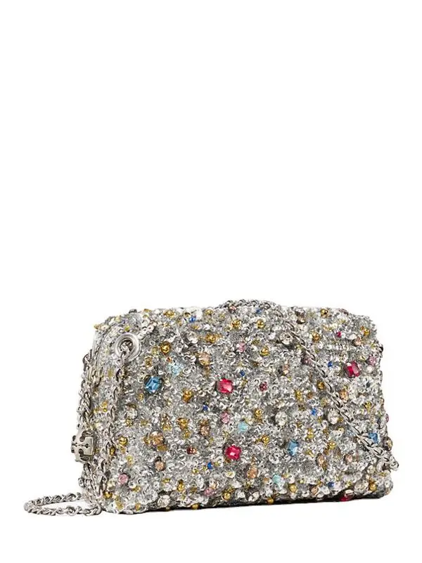 Tory Burch Fleming Embellished Soft Crossbody Bag - Multi Stone