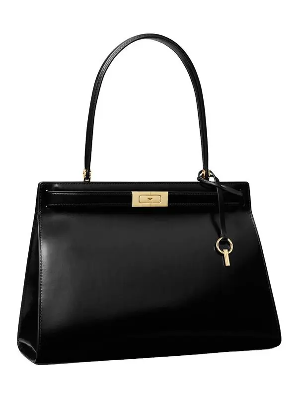 Tory Burch Classic Lee Radziwill Bag - Black/gold