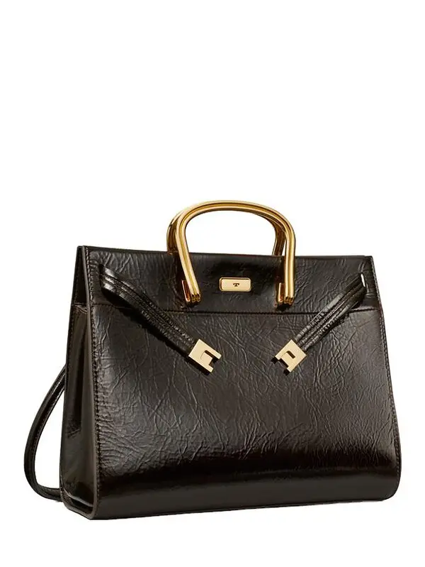 Tory Burch Soft Lee Radziwill Bag - Warm Cocoa