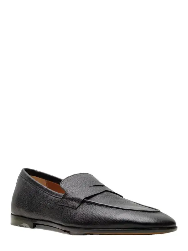 CHUCKIES Leather Penny Loafers - Black