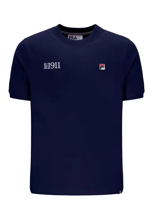 FILA Silvio Logo-patch T-shirt - Blue