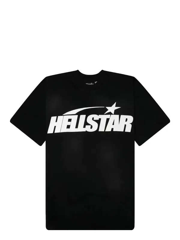 HELLSTAR Rhinestone-embellished Logo T-shirt - Black