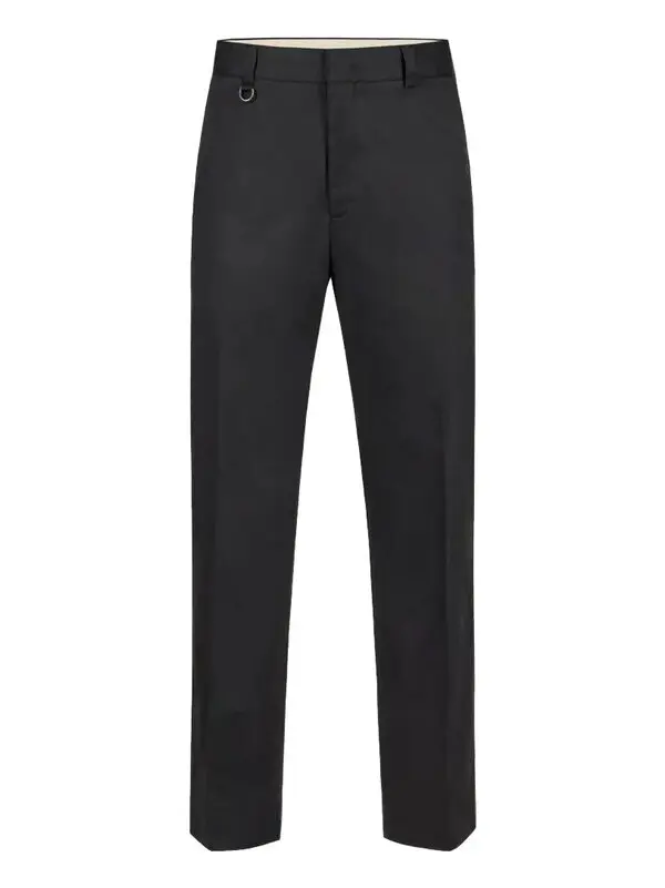 PAOLO PECORA Loose-fit Chino Trousers - Black