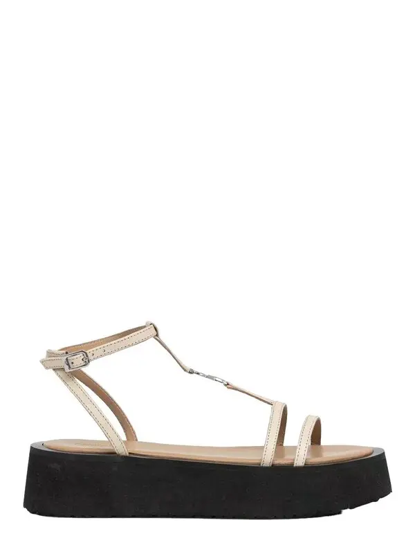 Patrizia Pepe Platform Sandals - Neutrals
