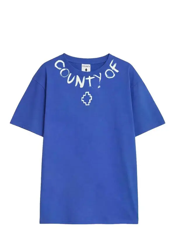 COUNTY OF MILAN Crew-neck T-shirt - Blue