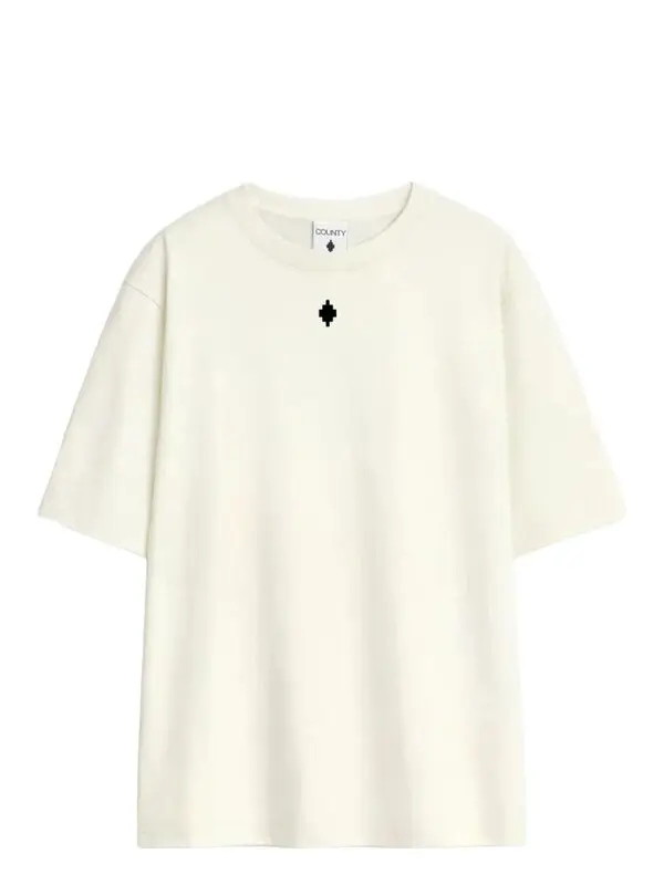 COUNTY OF MILAN Logo-print T-shirt - Neutrals