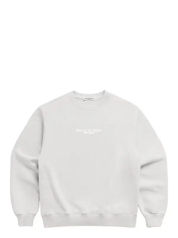 DONT EAT THE HOMIES Eating Animals Is Weird" Graphic Crewneck - Grey