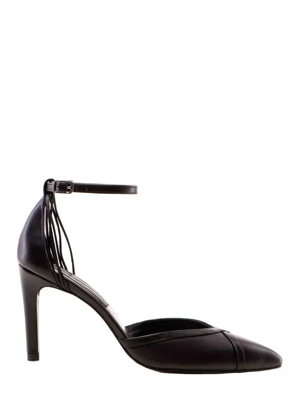THE 5TH ELEMENT Rihanna Leather Pointed Heels - Black