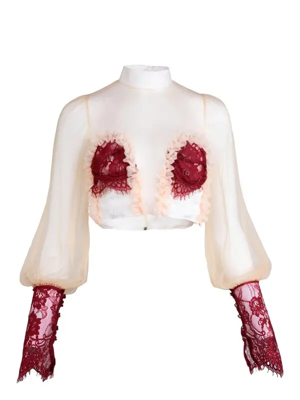 Natalia Petruch Long Sleeve Top - Red