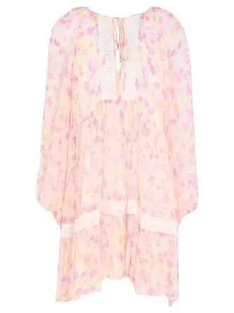 Maje Mini Dress In Viscose - Pink