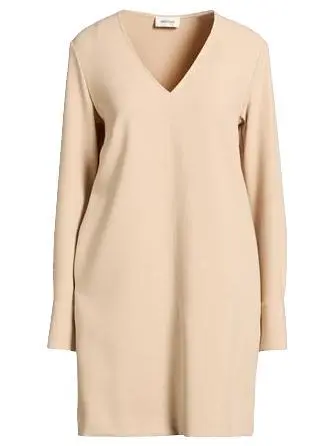 OTTOD'AME Long Sleeve Mini Dress - Beige