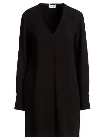 OTTOD'AME Long Sleeve Mini Dress - Black
