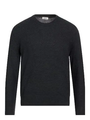 Sandro Charcoal Wool & Acrylic Mélange Crewneck Sweater - Grey