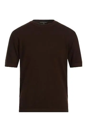 DANIELE FIESOLI Merino Wool & Cashmere Knit Sweater - Brown