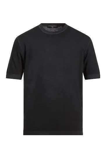 DANIELE FIESOLI Merino Wool And Cashmere Crew Neck Sweater - Black