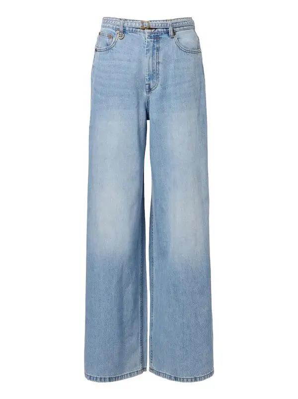 Zimmermann Indra Wide-leg Jeans - Blue