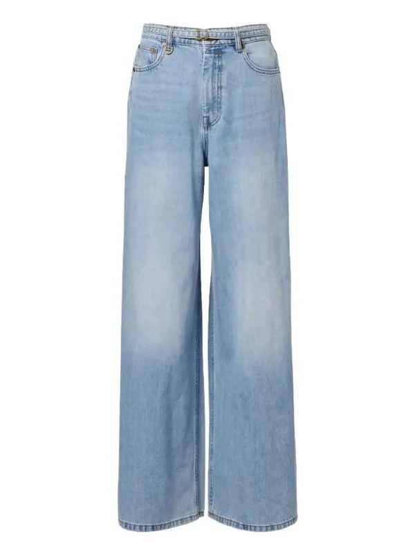 Zimmermann Indra Wide-leg Jeans - Blue