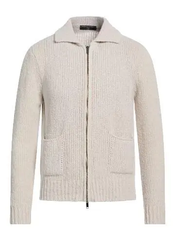 DANIELE FIESOLI Merino Wool Zip-up Cardigan - Off White