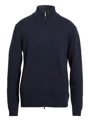 DANIELE FIESOLI Merino Wool Zip-up Cardigan - Navy