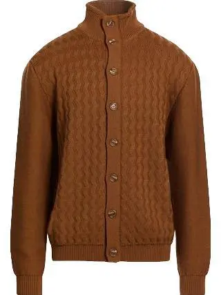 DANIELE FIESOLI Danielle Fiesoli Cardigan Virgin Wool - Brown