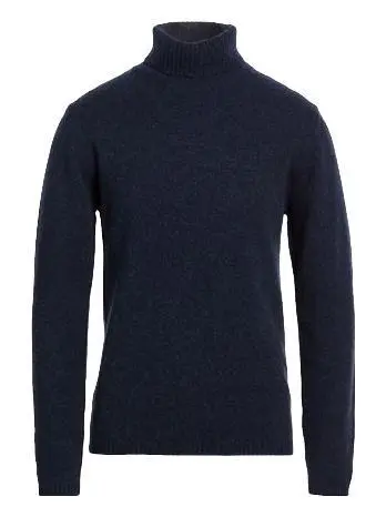 DANIELE FIESOLI Blue Merino Wool Turtleneck - Navy