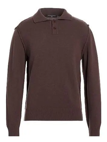 DANIELE FIESOLI Merino Wool And Cashmere Polo Sweater - Brown