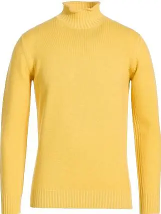 KANGRA Wool Turtleneck Sweater - Yellow