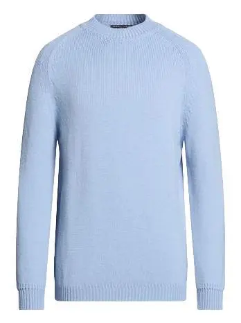 DANIELE FIESOLI Merino Wool Crew Neck Sweater - Blue