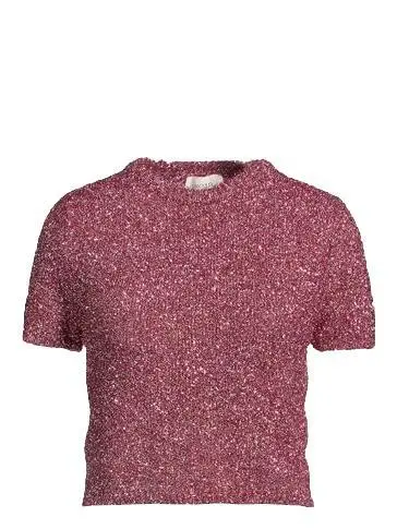 VICOLO Metallic Fiber And Polyamide Sweater - Magenta