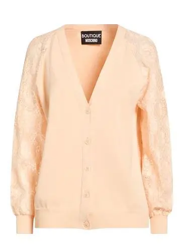 Moschino Cardigan With Lace Sleeves - Orange