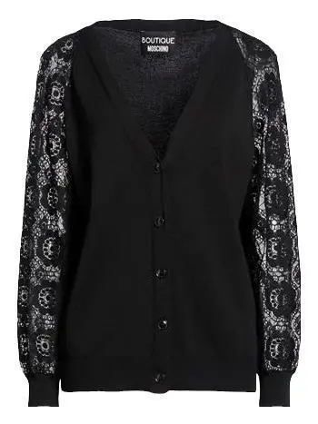Moschino Lace Sleeve Cardigan - Black