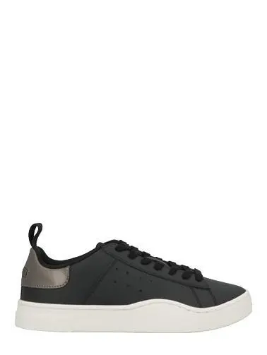 DIESEL® Low-top Sneakers With Metallic Trim - Black