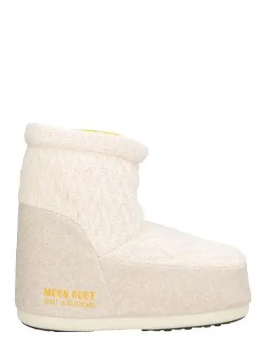 Moon Boot Ankle Boots Textile Fibers - Beige