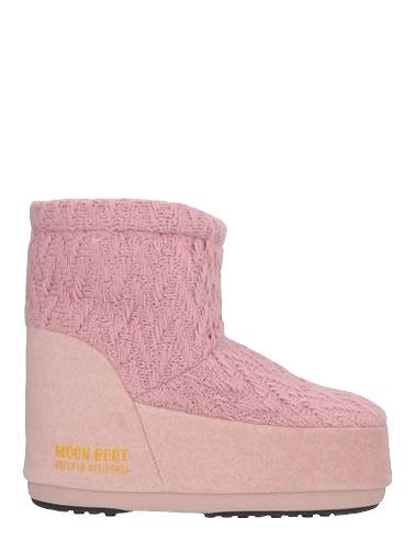 Moon Boot Ankle Boots Textile Fibers - Pink