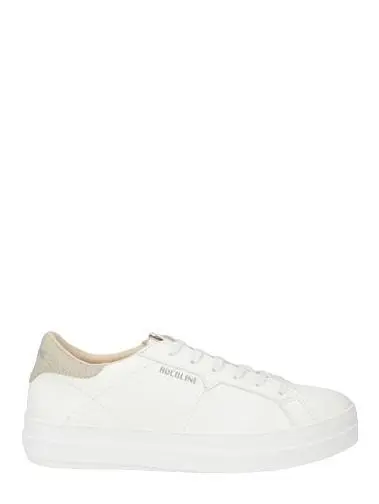 RUCOLINE Low Top Sneakers With Glitter Detail - White