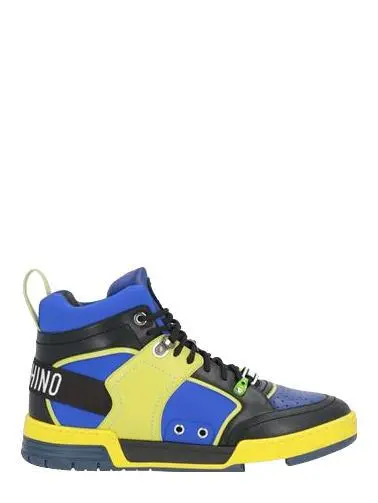 Moschino High-top Sneakers With Logo Detail - Blue