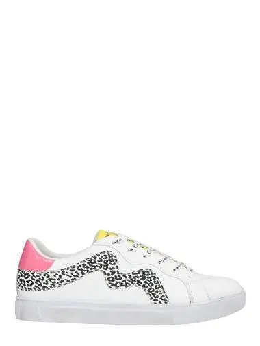 MANILA GRACE Leather And Synthetic Material Low-top Sneakers - White