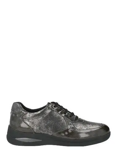 STONEFLY Leather And Textile Low-top Sneakers With Stud Embellishments - Grey