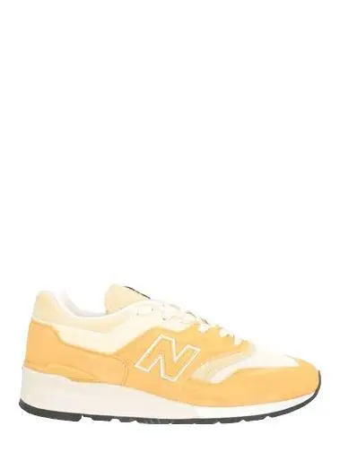 NEW BALANCE 997 Suede And Textile Low-top Sneakers - Yellow