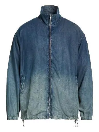 DIESEL® Denim Tie-dye Embroidered Logo Jacket - Blue