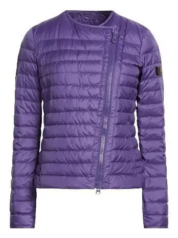 Peuterey Quilted Puffer Jacket With Zipper Fastening - Purple