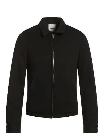 Sandro Wool And Polyamide Jacket - Black